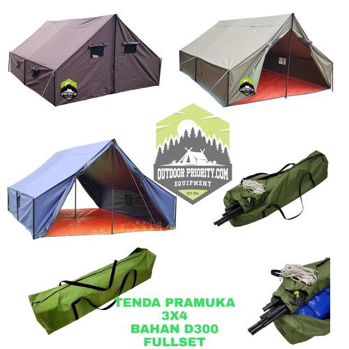 Jual Tenda pramuka 3x4 bahan d300 korea - Kota Cimahi - outdoor ...