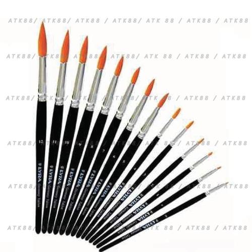 Jual Kuas Lyra Round Satuan Lengkap No. 00/1/2/3/4/5/6/7/8/9/10/12 ...