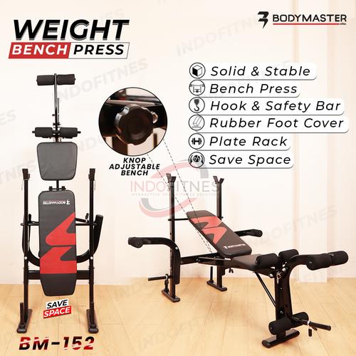 Promo BODYMASTER Weight Bench Press BM-152 Multifungsi - Barbell Rack Gym Cicil 0% 3x - Kota ...