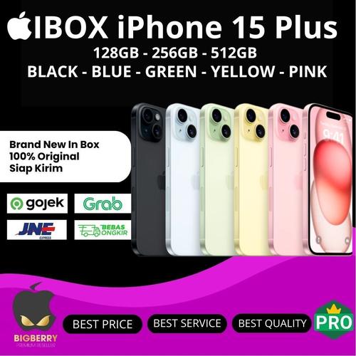 Jual IBOX Apple iPhone 15 Plus 128GB 256GB 512GB Black Pink Garansi ...