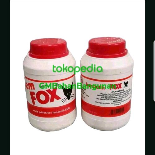 Jual Lem Fox putih Botol 1/2 kg Lem Kertas Merek FOX Lem Putih FOX ...