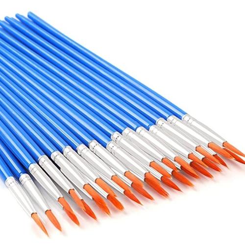 Jual Kuas Lukis - Flat / Round Brush Painting - Akrilik Bulu Nilon Cat ...