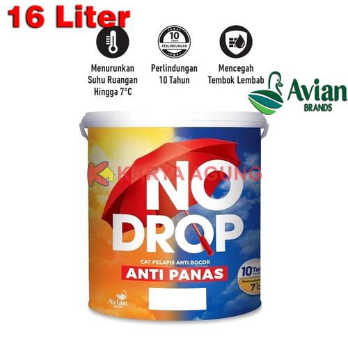 Jual No Drop ANTI PANAS Waterproof 16L Cat Tembok Pelapis Anti Bocor 20KG - 002 Abu-Abu - Kota ...