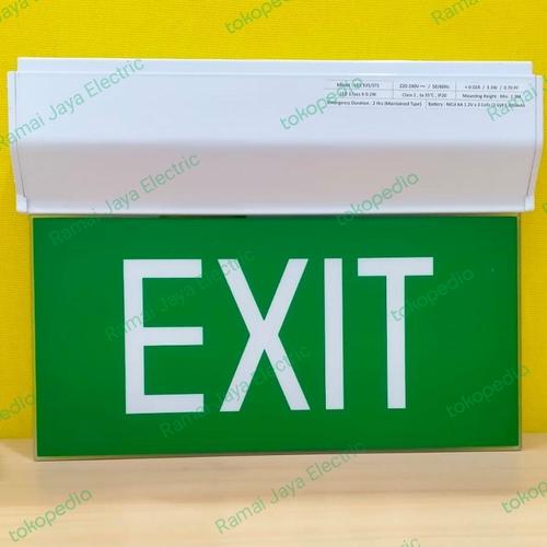 Jual LAMPU EMERGENCY EXIT LED OUTBO LED EMERGENCY EXIT OUTBOW HIJAU ...
