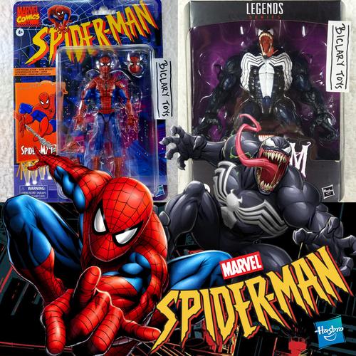 Jual ORI Marvel Legends Spider Man Spiderman + Venom SHF Revoltech ...