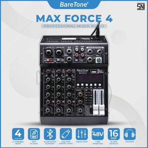Jual MIXER AUDIO BARETONE MAXFORCE4 MAX FORCE 4 ORIGINAL 4 CHANNEL - Jakarta Timur - Sarang ...