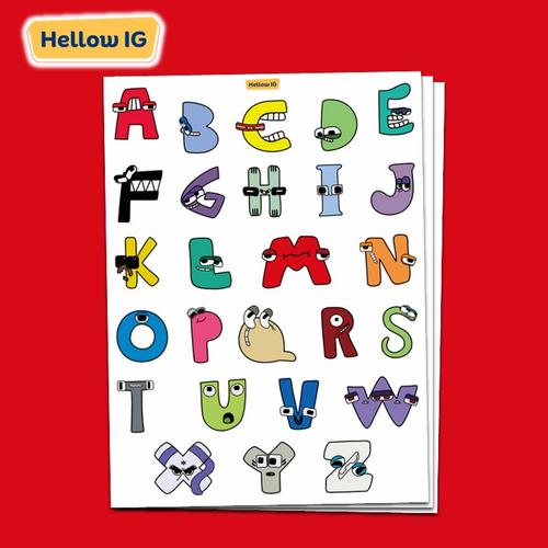 Jual STICKER ALPHABET LORE STIKER LORE STIKER ABC ANGKA NUMBERS ALPABET ...