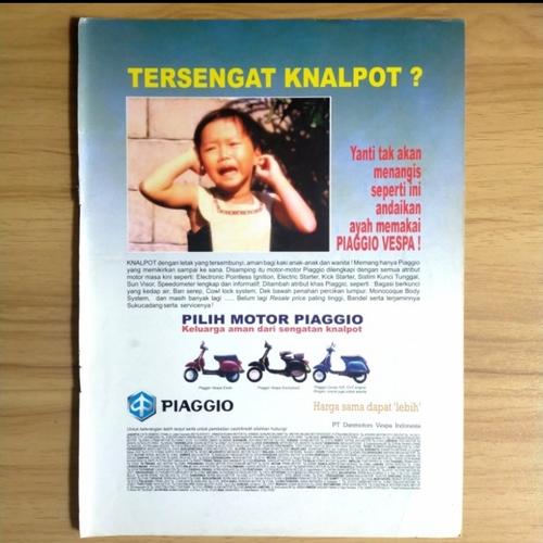 Jual Iklan jadul Vespa Piaggio - original dari majalah lawas tahun 90an ...