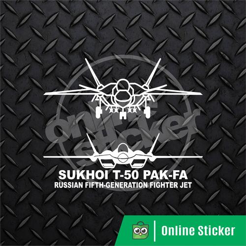 Jual Stiker Pesawat tempur sukhoi utk kaca belakang | sticker cutting ...