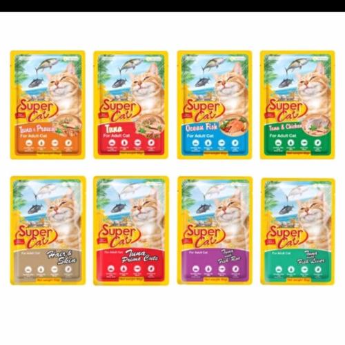 Jual Super cat pouch Sachet All Varian Kitten Wet Food Makanan anak ...