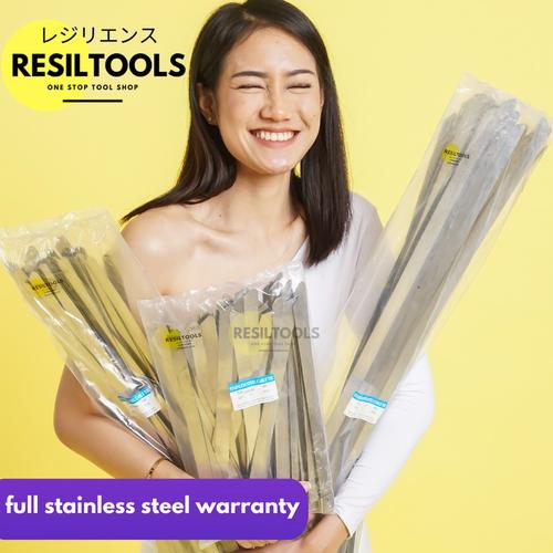 Promo 100 buah Kabel Tis Stainless 19 mm x 100 cm Cable Ties Strapping ...