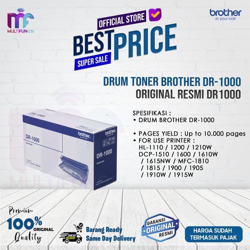 Promo Drum Toner Brother DR-1000 Original Resmi DR1000 Cicil 0% 3x ...