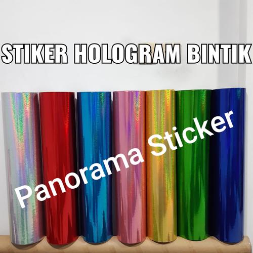 Jual Sticker Hologram / Hologram Bintik Glitter 1 Roll (100mtr x 60cm ...