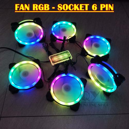 Jual Fan Casing 12cm RGB 6 pin / Fan Case RGB / Fan RGB - Jakarta Timur ...