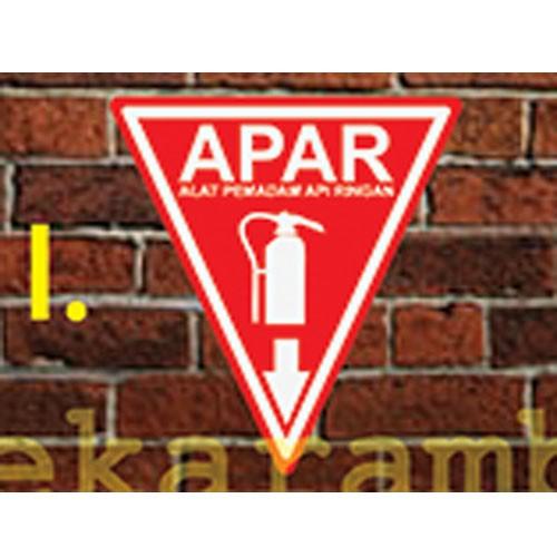 Jual Rambu/Sign Rambu Segitiga Apar 20x20 cm. Plat Akrilik / Acrylic 2 ...
