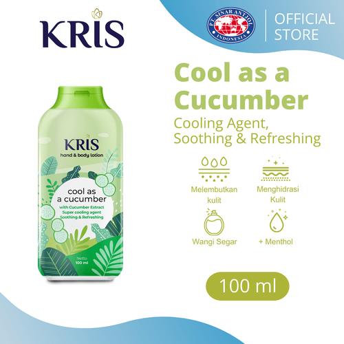 Jual Kris Hand & Body Lotion Superfood Cool as a Cucumber 100ml - Hijau ...