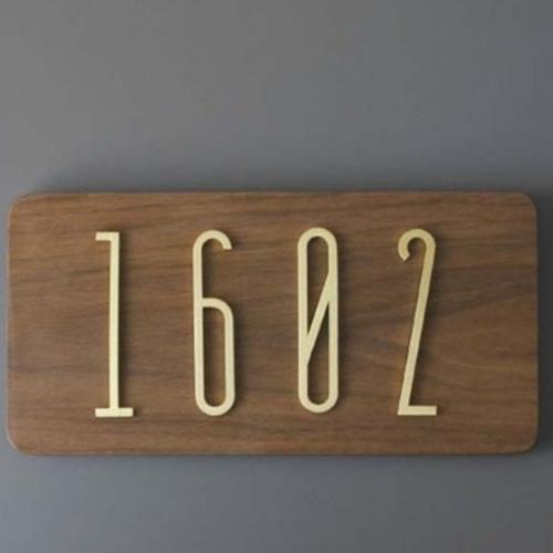 Jual nomor kamar pintu tanda sign angka tempel - Kota Surabaya ...