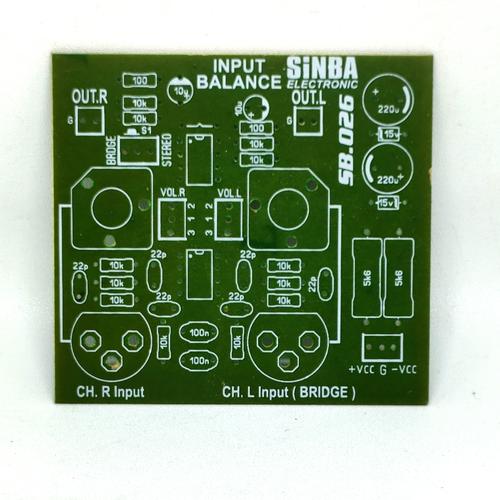 Jual SB026 PCB INPUT BALANCE STEREO PANEL BELAKANG PLAT POWER CA - Kab ...