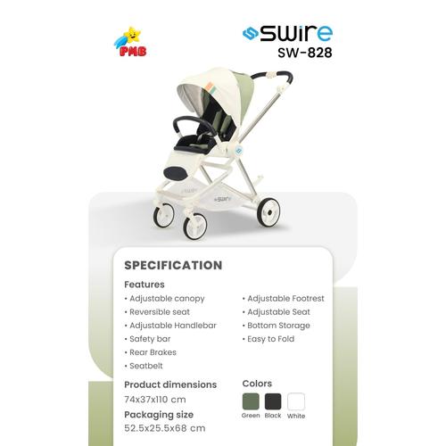 Jual SW 828 BABY STROLLER SWIRE SW828 PMB - Black - Jakarta Utara ...