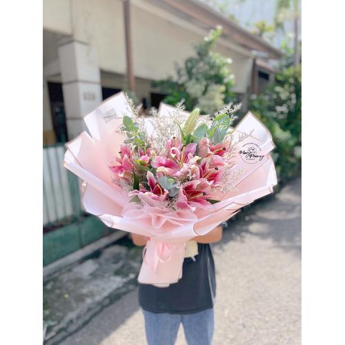 Jual FRESH LILY BOUQUET LARGE SIZE - BOUQUET BUNGA LILY BUNGA ASLI ...