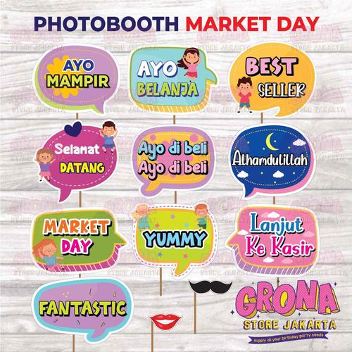 Jual Photobooth Market day/ Acc Photo Props Market day / Aksesoris foto ...