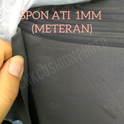 Jual SPON KARET ATI / BUSA HATI / EVA SPONGE 1 MM BLACK - 1 roll (100 M ...