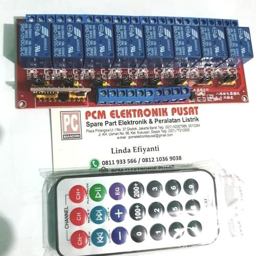 Jual Modul Relay 8 Channel 12 volt DC + Remote Control - Jakarta Barat ...