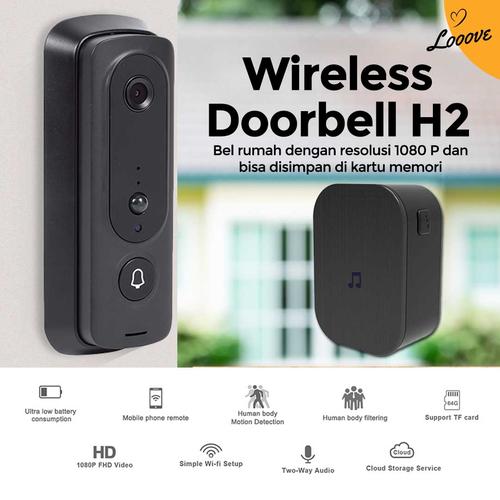 Promo Bel Rumah Smart DoorBell Camera 1080HD + Intercom Support Memory ...