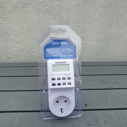 Jual Stop Kontak Timer Listrik Digital Sonovic stopkontak otomatis ...