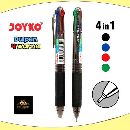 Jual Pulpen Joyko 4 Warna (Merah, HIjau, Biru, Hitam) - Jakarta Timur ...