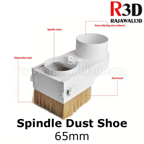 Jual Spindle Dust Shoe 65mm Cover Brush Cleaner For CNC Router Milling ...