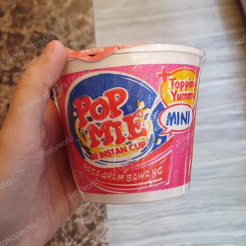 Jual Popmie Pop Mie Mini mie instan indomie cup gelas rasa AYAM BAWANG ...