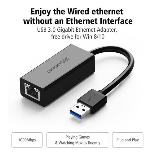 Jual UGREEN USB 3 to RJ45 Gigabit Lan Adapter - USB C-2.5Gbps - Jakarta ...
