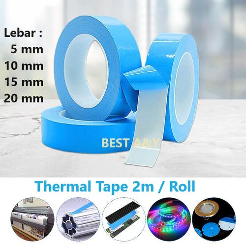 Jual Thermal Tape Double Tape Penghantar Panas Perekat Heatsink 1 roll ...