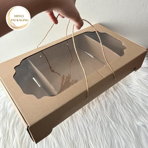 Jual Kotak Hampers Nasi Tebal Sekat Double dengan Tali Box Sekat ...