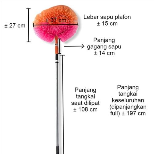Jual Sapu Plafon Rack Ball | Sapu Sarang Laba-Laba | Alat Kebersihan ...