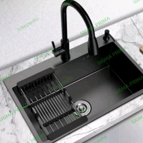 Jual Sink hitam INOBE 6045 kitchen sink stainless hitam 6045 INOBE ...