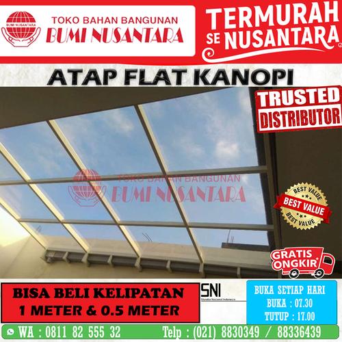 Jual Atap Flat Bening 3mm Solar Polysheet tuf kanopi polycarbonate ...