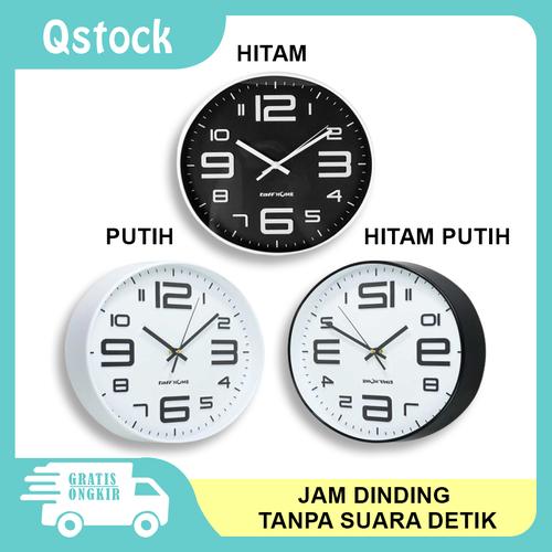 Jual Jam Dinding Bulat Modern Minimalis Style Silent Movement 30 CM ...