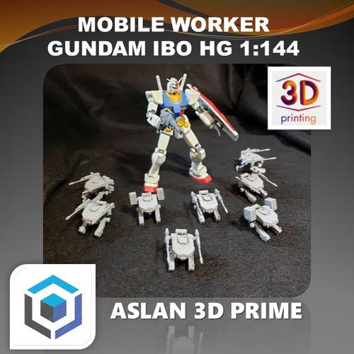 Jual MOBILE WORKER GUNDAM IBO HG 1/144 DIORAMA SET Custom Color 3D ...