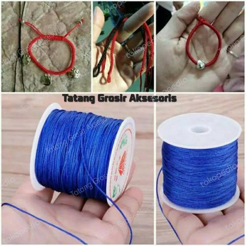 Jual 40 Meter Tali Giok Cina 0.8 mm//Tali Shambala - Biru - Jakarta ...