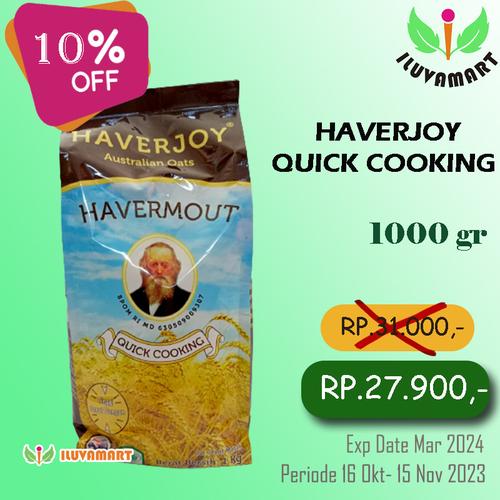 Jual Haverjoy Havermout 1 kg Havermut Havermix Whole grain Oat + Barley ...