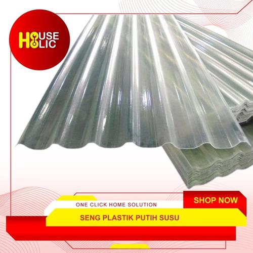 Promo SENG PLASTIK BENING OMBAK BESAR / SENG ATAP GELOMBANG BESAR PER ...