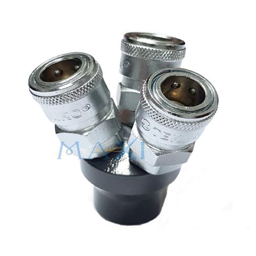 Jual TEKIRO Coupler Angin Cabang 3 / Air Quick Coupler 3 Way ...