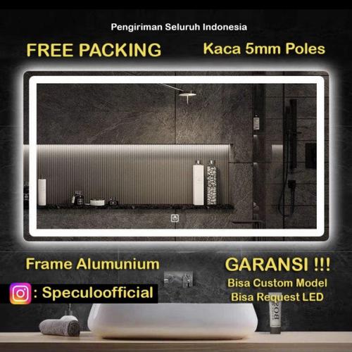 Jual Cermin LED Touchscreen ukuran 60 x 100 cm | Cermin modern - Kab ...