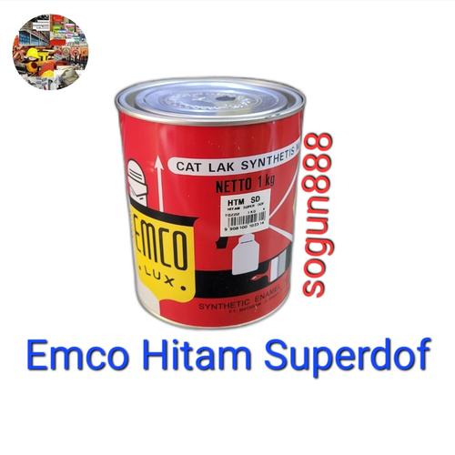 Jual Emco Hitam Superdof 1 kg. Cat emcolux hitam super dof. cat kayu ...