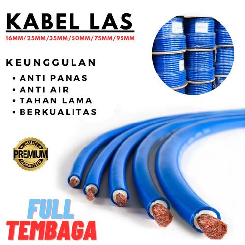 Jual KABEL LAS 50mm 1METER FULL TEMBAGA WELDING CABLE 50 mm 1 METER ...