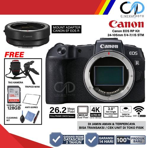 Jual Canon EOS RP Kit 24-105mm IS STM Garansi Resmi Datascrip - - KIT ...