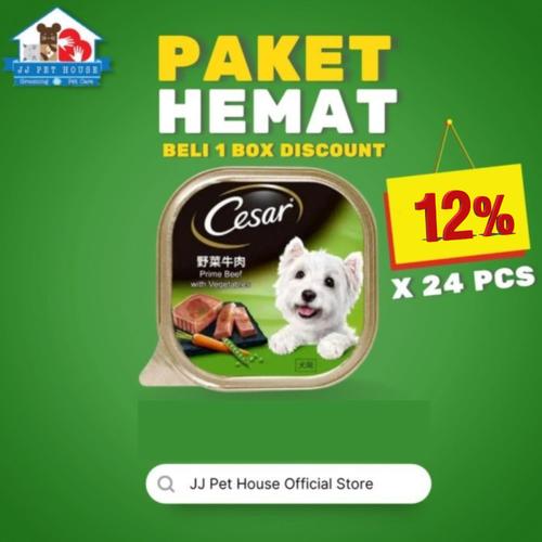 Promo CESAR PRIME BEEF WITH VEG 100GR/ PAKET HEMAT (X24) - Kota ...