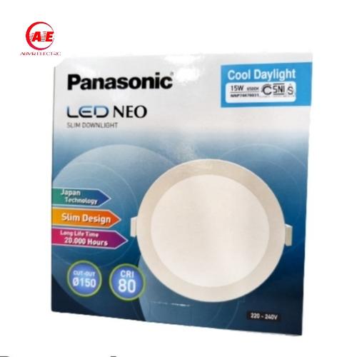 Jual LAMPU PANEL LED / SLIM DOWNLIGHT LED NEO 15 WATT BULAT PANASONIC ...